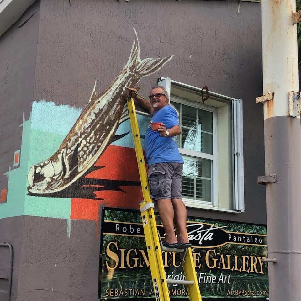 New Mural on Our Gallery Building – Art by Pasta